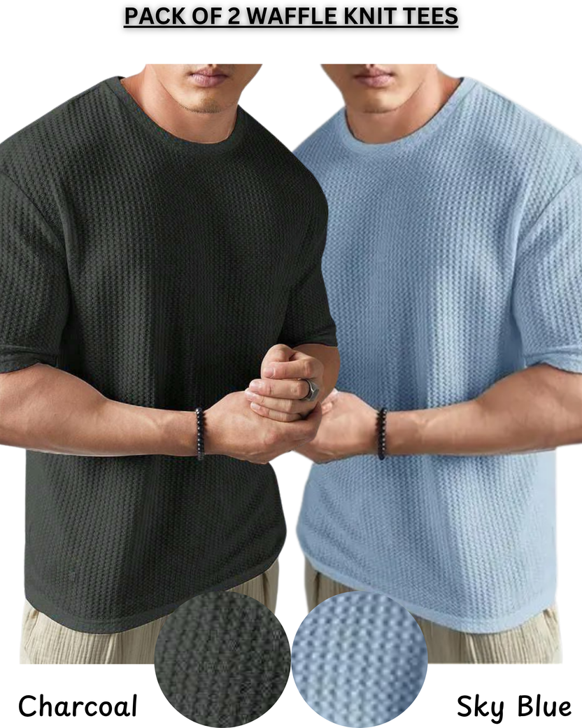 Pack of 2 Waffle Knit Tees – X Wear